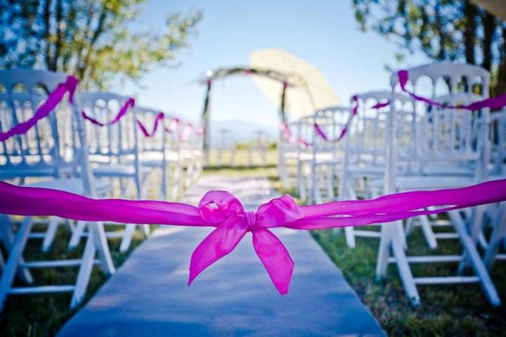Décorez les lieux de votre mariage avec des rubans