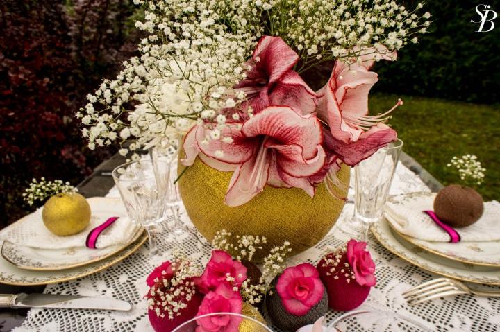 50 compositions florales shabby chic pour vos centres de table de mariage