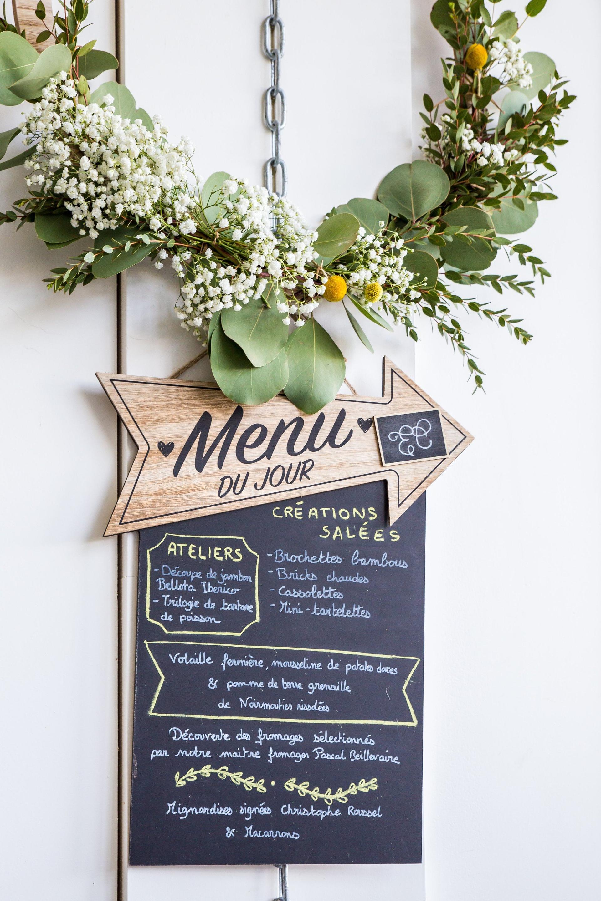 40 idées de présentation originale pour votre menu de mariage