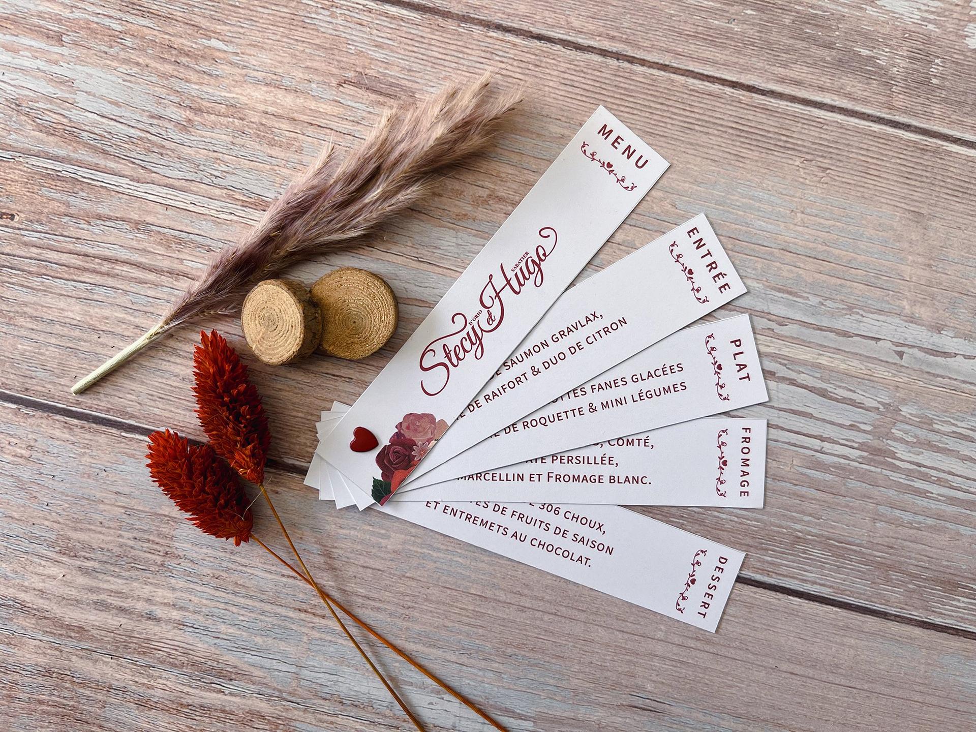 40 idées de présentation originale pour votre menu de mariage