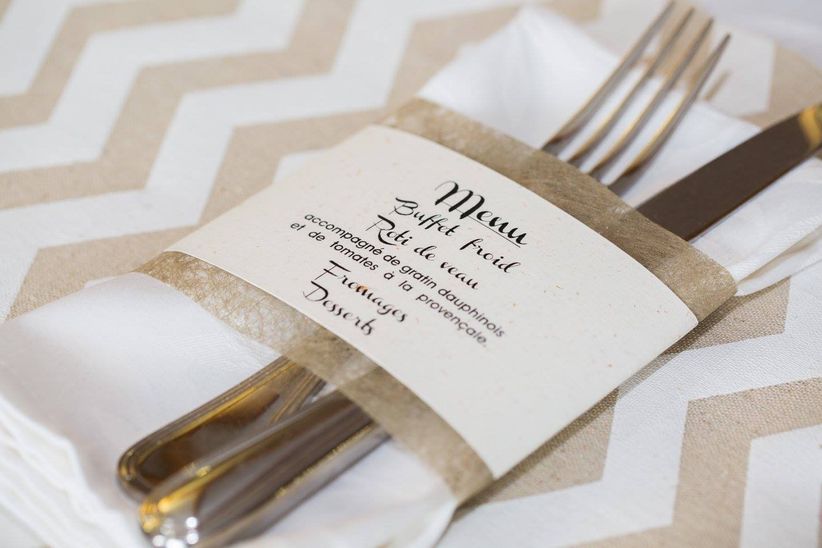 Menus de mariage champêtres : 45 modèles qui illustrent la tendance